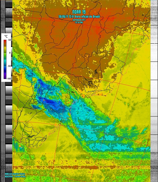 Imagens processadas do NOAA-19 as 13:51 hs - Meteorologia Geral ...